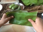 Khmer Festive Sweet – Num Ansom Chek – Banana Filled Steamed Rice Cakes ...