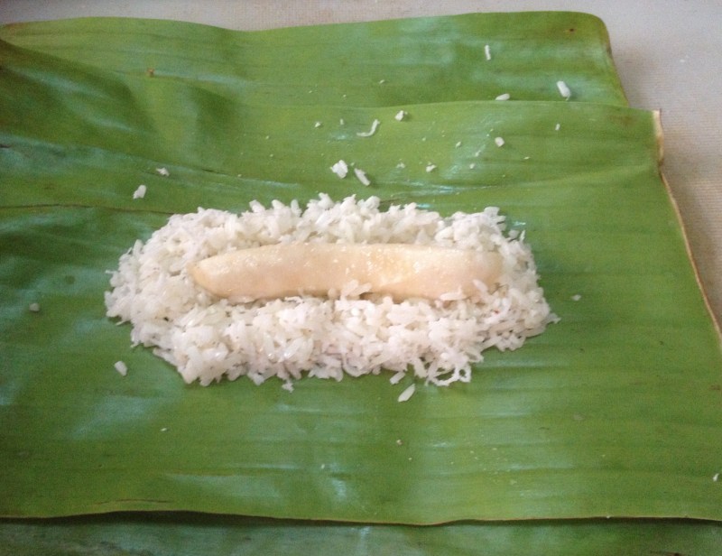 Khmer Festive Sweet – Num Ansom Chek – Banana Filled Steamed Rice Cakes ...